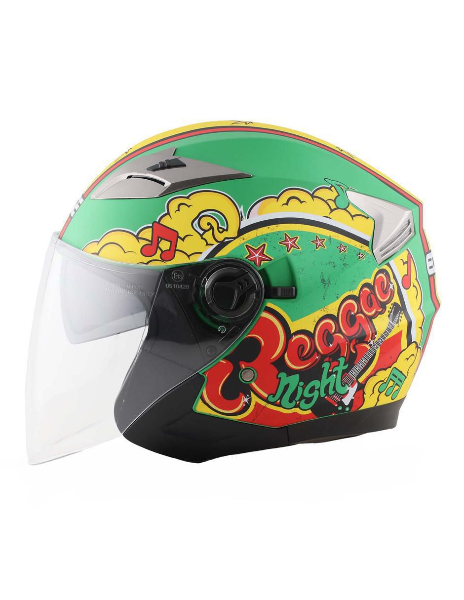 Casco De Motocicleta 3 4 Casco Motocicleta Abierto 3/4 Visera Doble Hd